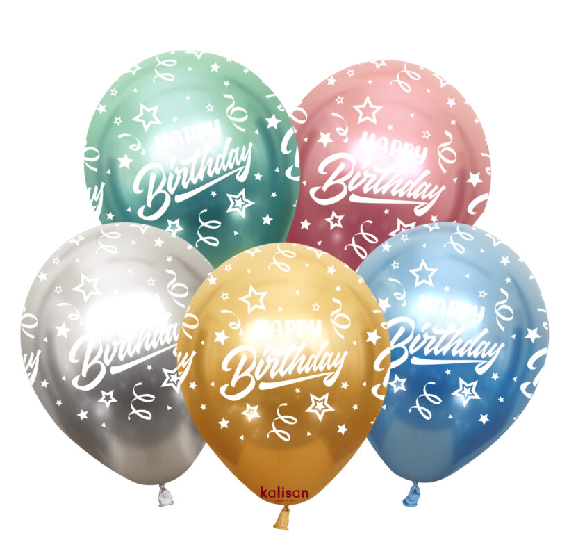 Happy Birthday Chrome Confetti - Kalisan